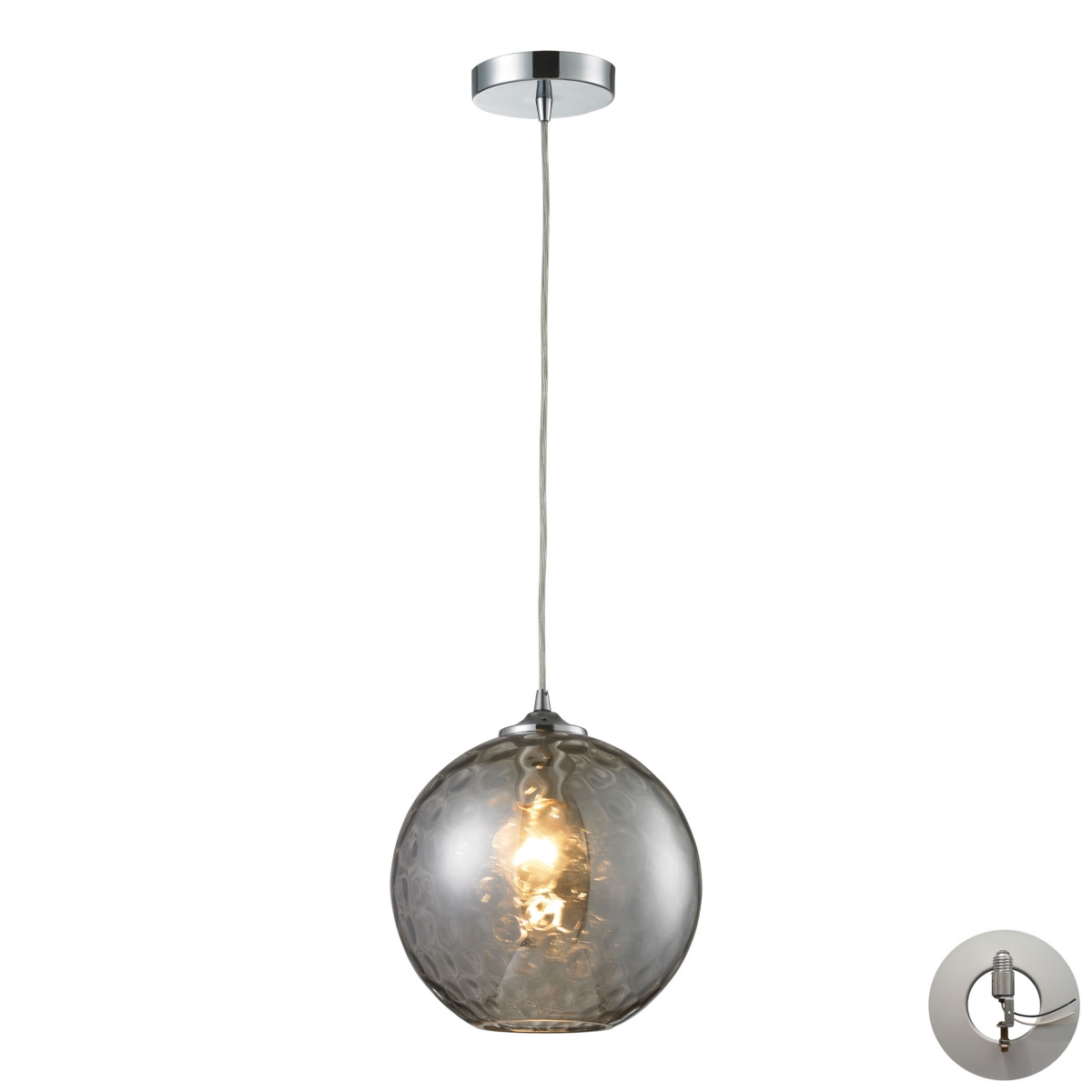 Click here for Watersphere 1 Light Pendant in Polished Chrome - C... prices