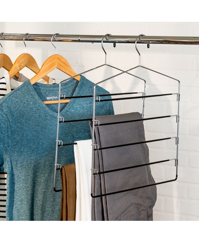 Honey Can Do 2-Pc. 5-tier Swinging Arm Pant Rack - Macy's