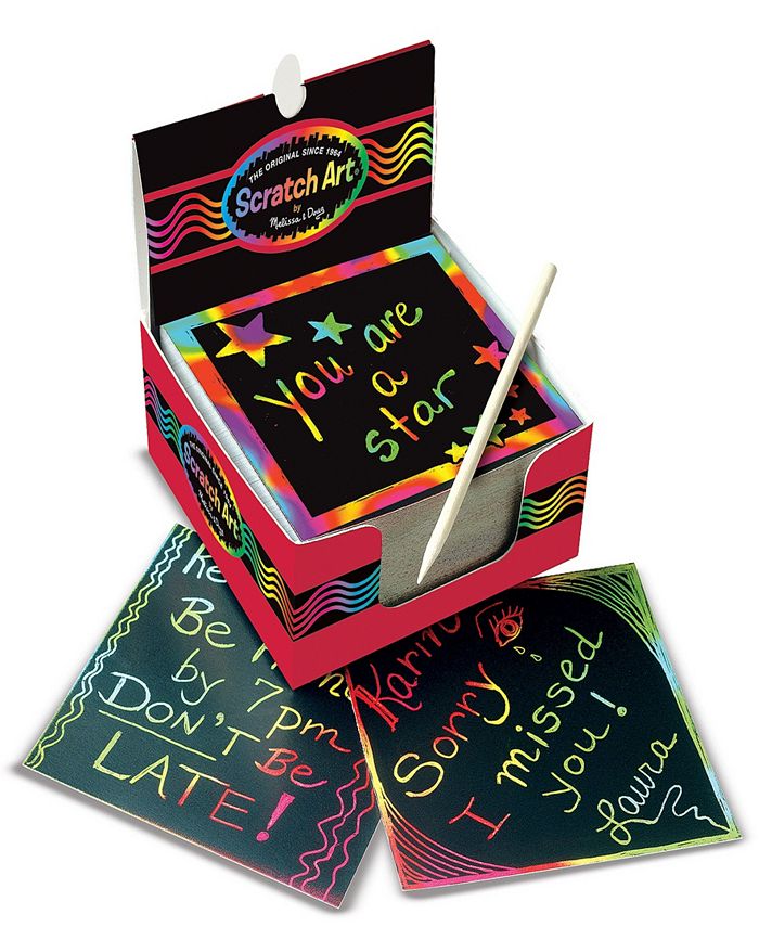Melissa and Doug Rainbow Mini Scratch Art Notes (Box of 125) - Macy's