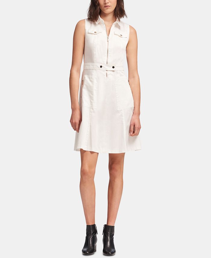 DKNY Zippered Utility Dress - Macy's