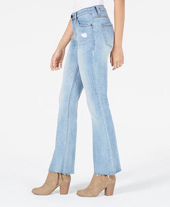 STS Blue Distressed Raw-Hem Flare Jeans - Macy's