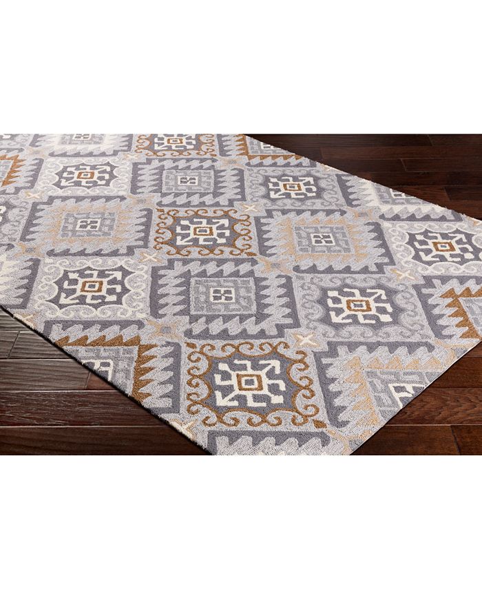 Surya Rain RAI-1278 Charcoal 18" Square Swatch - Macy's