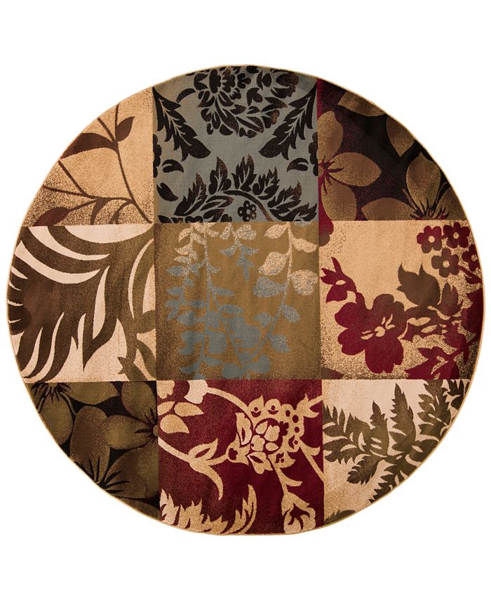 Surya Riley RLY-5015 Tan 8' Round Area Rug - Macy's