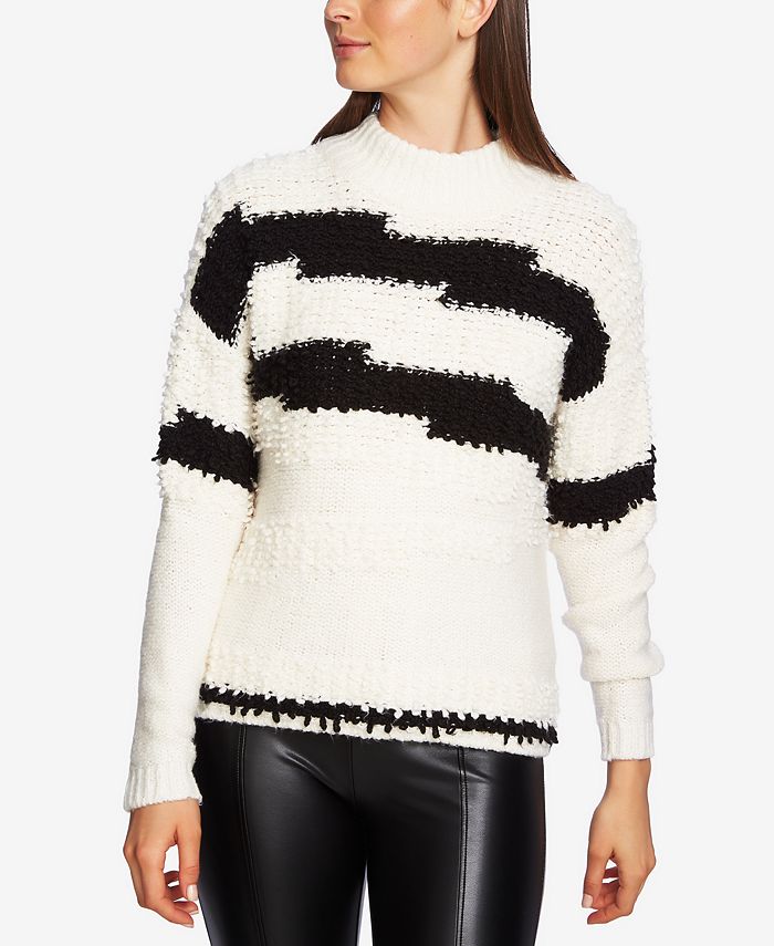 1.STATE Mock-Neck Textured-Knit Sweater - Macy's