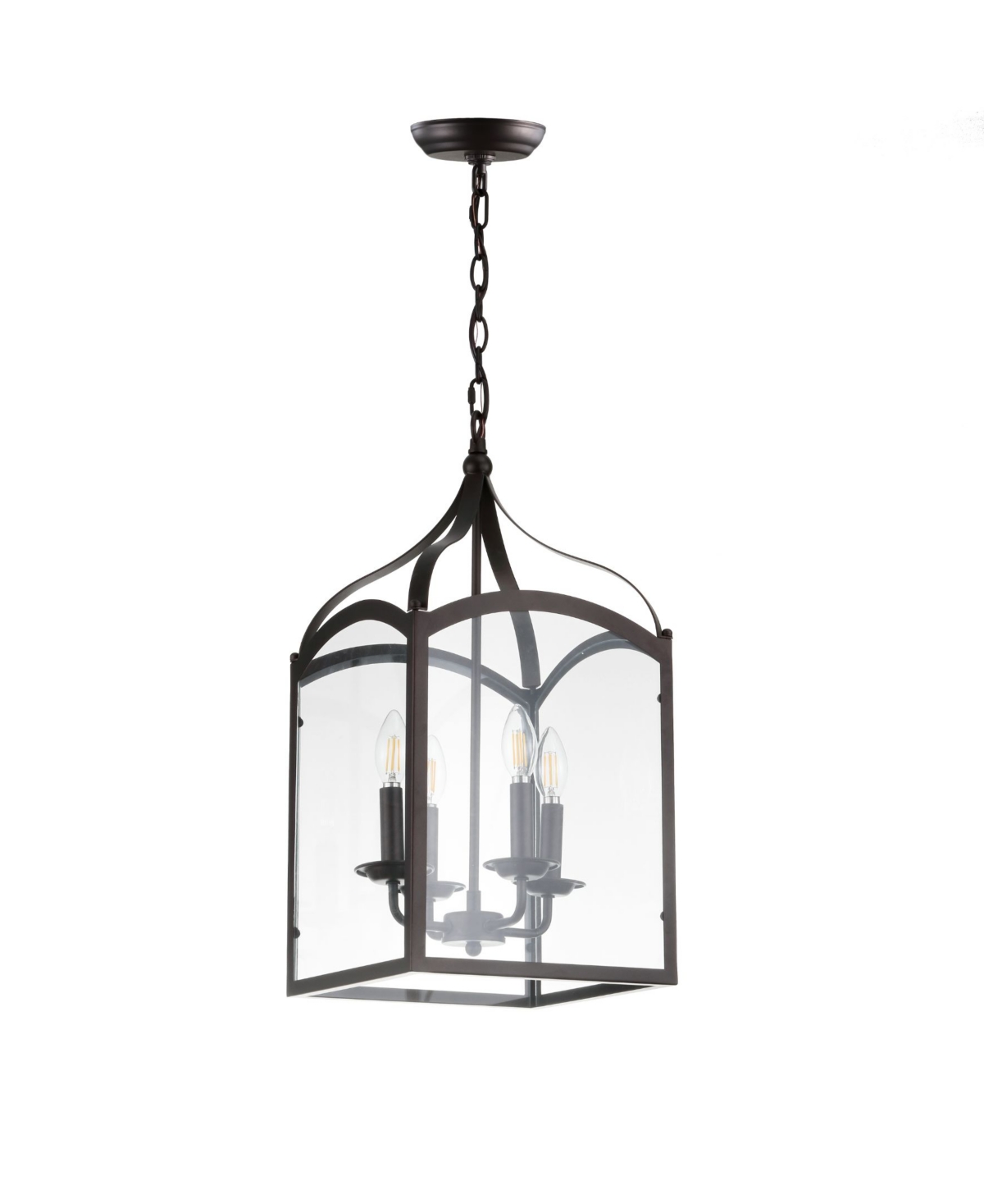 Click here for Jonathan Y Ruth 4-Light Lantern Metal  Glass Led P... prices