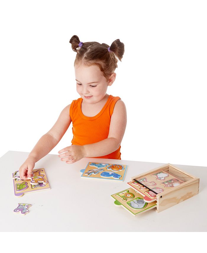 Melissa and Doug Animals Mini-Puzzle Pack - Macy's