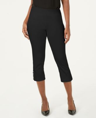 JM Collection Chain-Link Capri Pants, Created for Macy's - Macy's