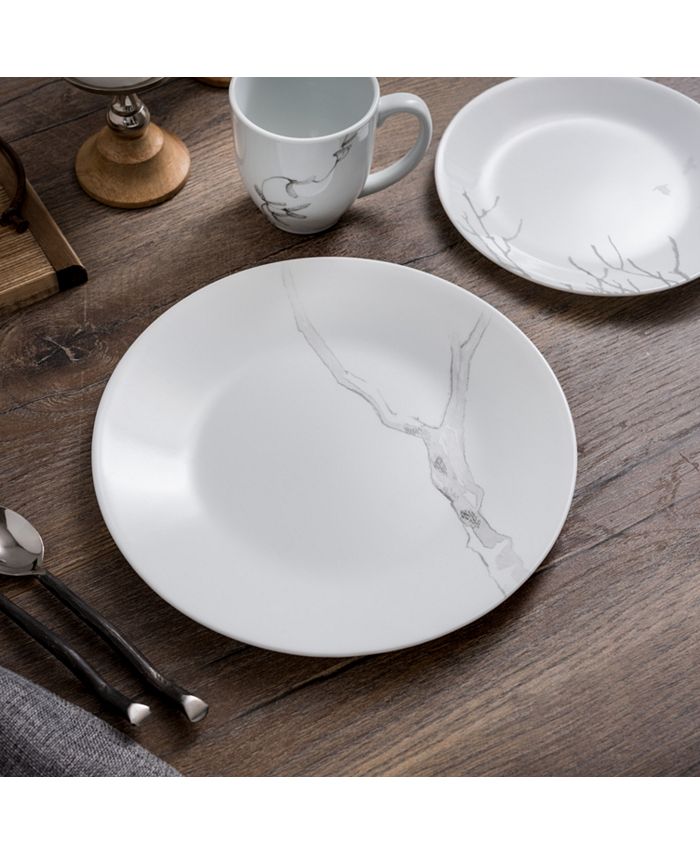 Corelle Silver Birch 16 Pc. Dinnerware Set, Service for 4 - Macy's