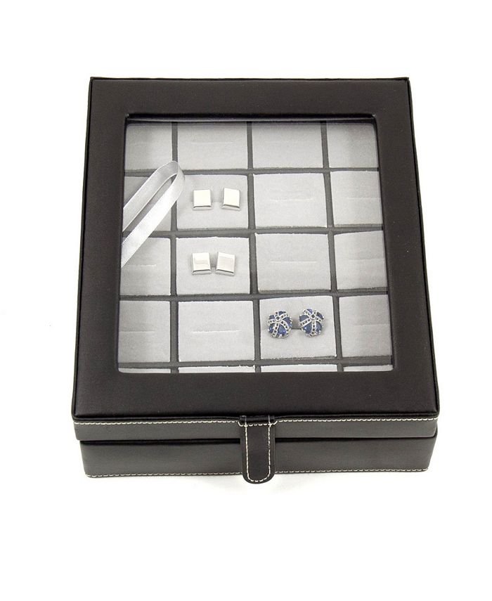 Bey-Berk Leather Cufflink Box - Macy's