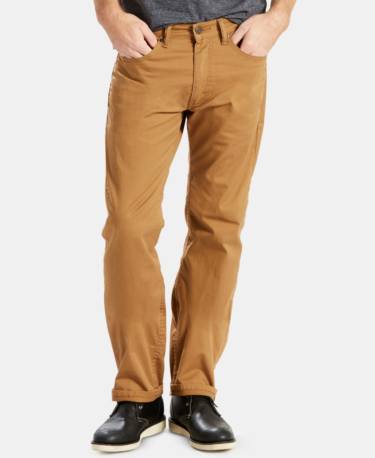 Levis Mens 505 Regular Fit Stretch Jeans - Caraway