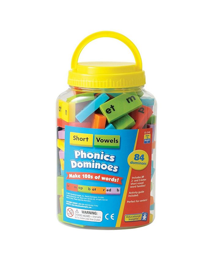 Learning Resources Educational Insights Phonics Dominoes-Short Vowels ...