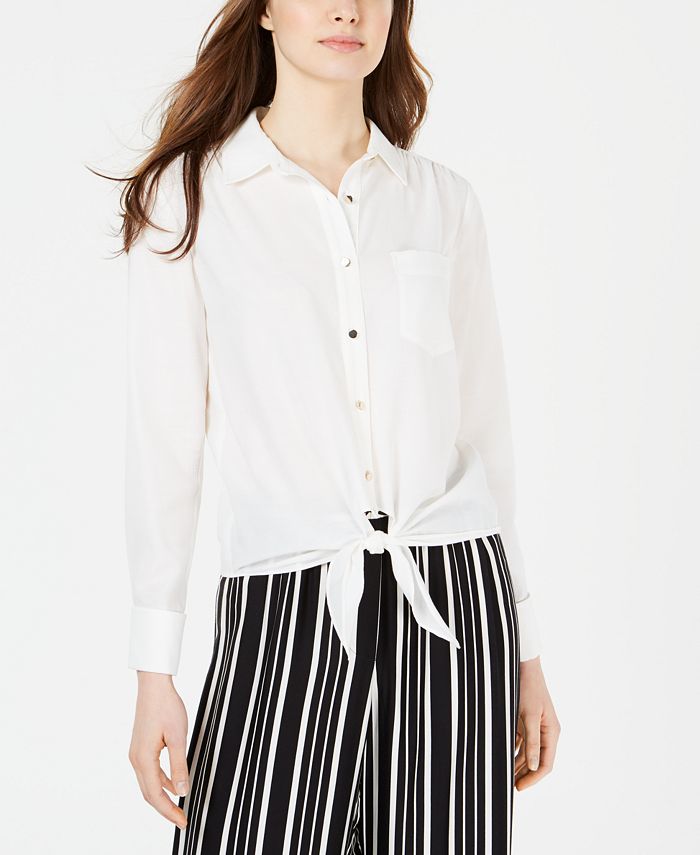 Trina Turk Helinda 2 Tie-Hem Blouse - Macy's