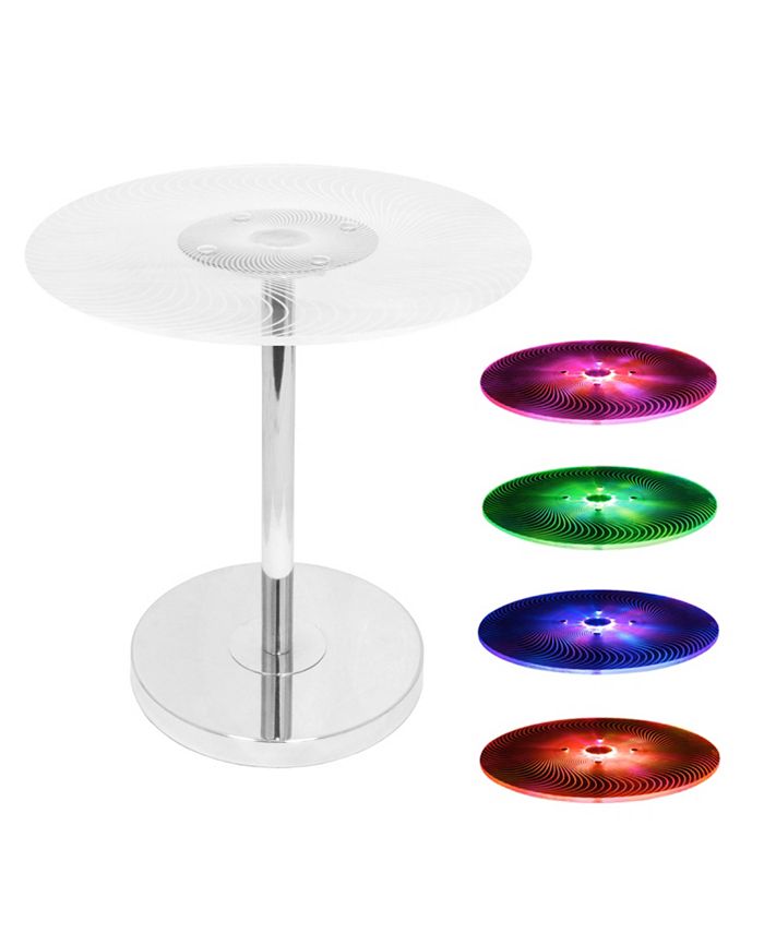 Lumisource Spyra Light Up End Table - Macy's