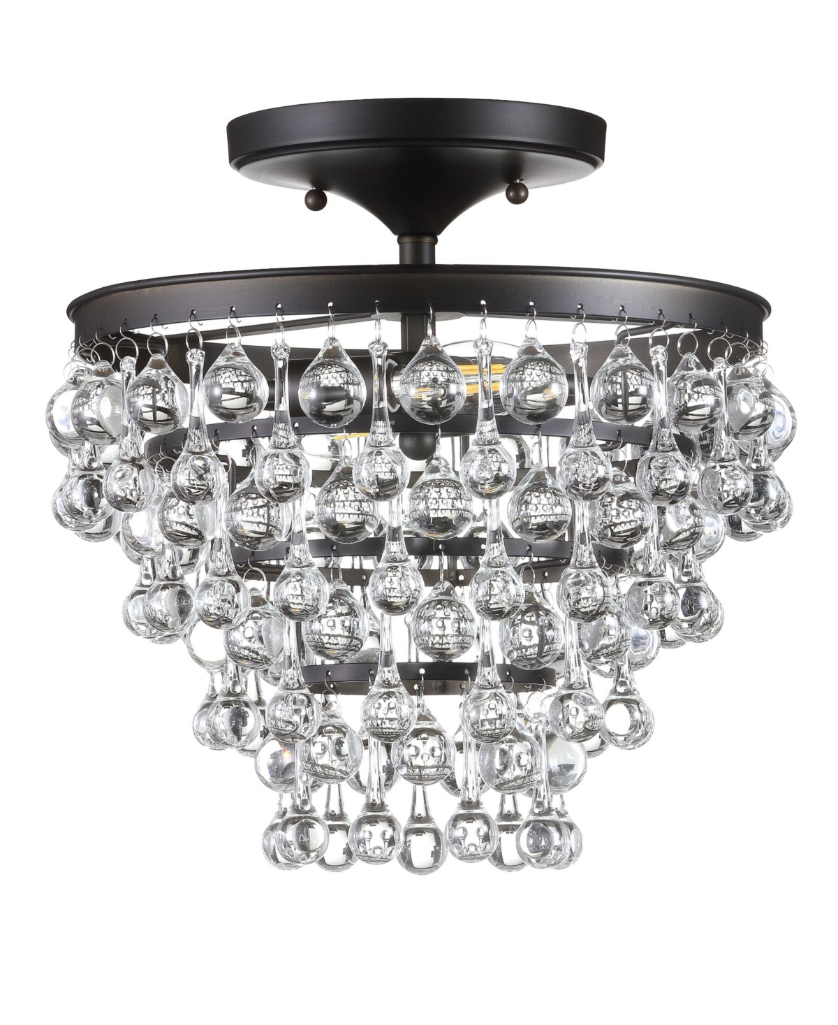 Click here for Jonathan Y Toronto Metal or Crystal Led Flush Moun... prices