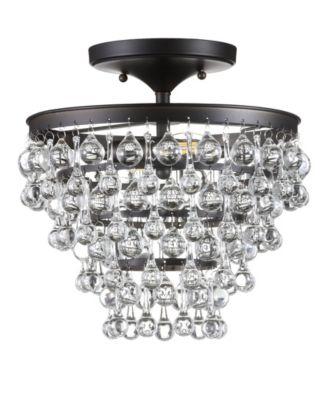 JONATHAN Y Toronto Metal or Crystal Led Flush Mount - Macy's