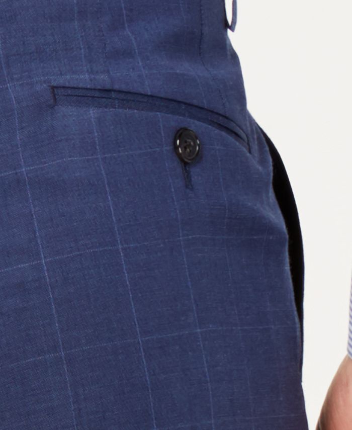 Lauren Ralph Lauren Men's UltraFlex Classic-Fit Windowpane Pants - Macy's