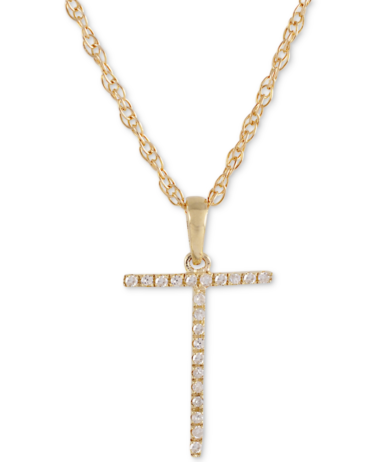Click here for Diamond (1/10 ct. t.w.) Initial Pendant Necklace i... prices