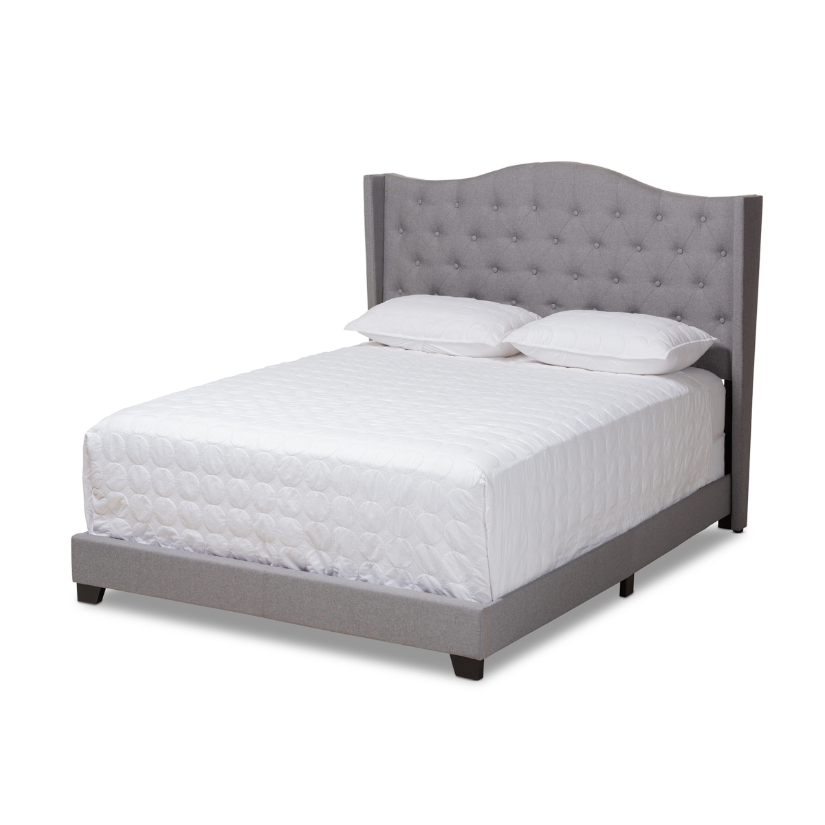 Click here for Alesha King Bed - Grey prices