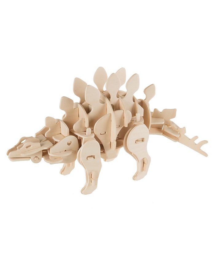 Trademark Global 3D Wooden Stegosaurus Puzzle By Hey Play - Dinosaur ...