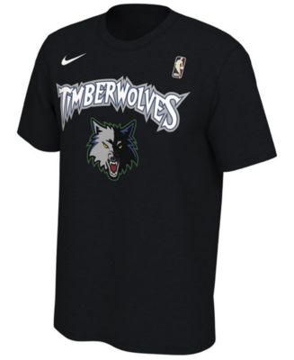 Nike Men's Minnesota Timberwolves Hardwood Classics Logo T-Shirt - Macy's
