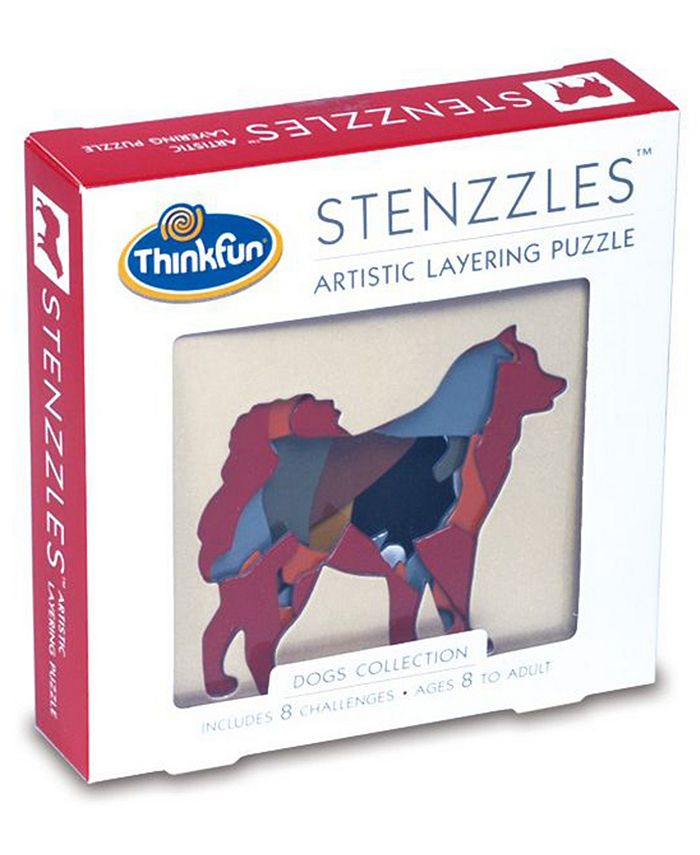 ThinkFun Stenzzles Artistic Layering Puzzle - Dogs Collection - Macy's