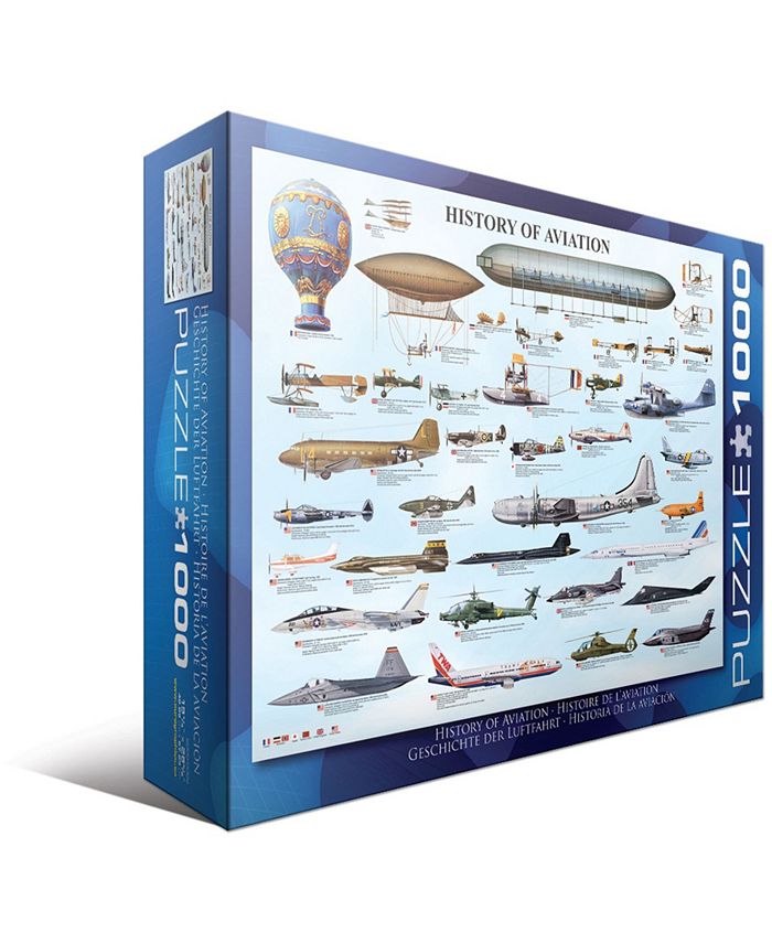 Eurographics Inc History of Aviation - 1000 Piece Puzzle - Macy's