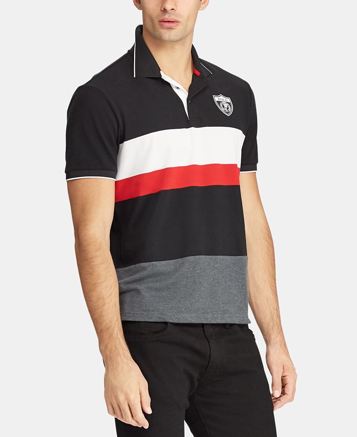 Polo Ralph Lauren Men's P-Wing Striped Mesh Polo - Macy's