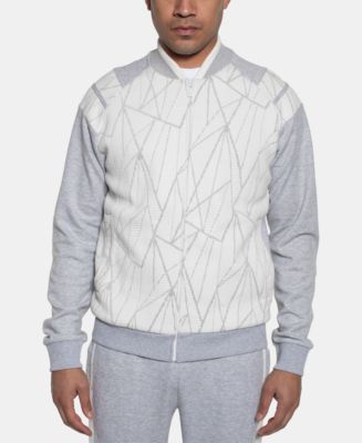 Sean John Men's Fragmented Sweater Jacket - Macy's