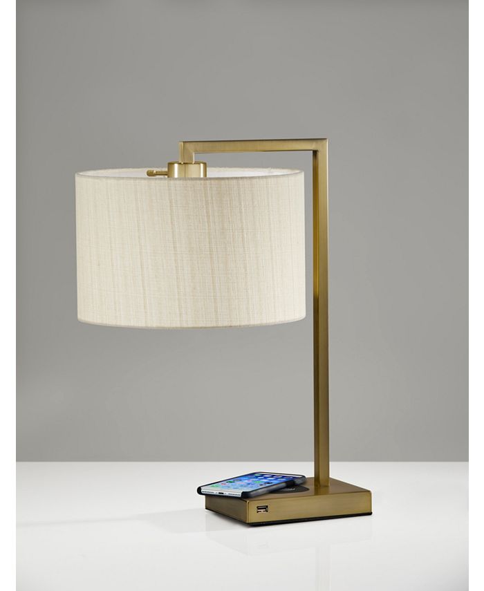 Adesso Austin Wireless Charging Table Lamp - Macy's