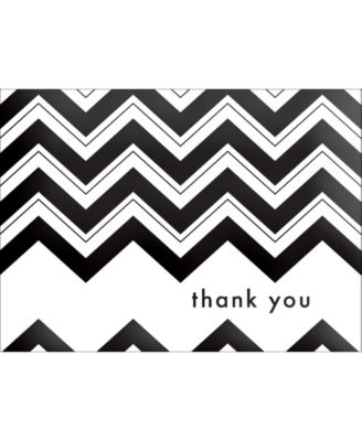 Chevron Thank You Note Boxed Cards - Macy's