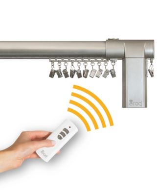 Beme International erod Side-Opening Telescoping Motorized Curtain Rod ...