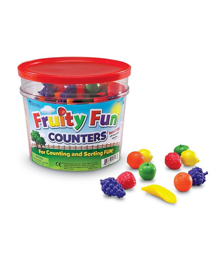 Learning Resources Fruity Fun Counters Set-108-Pc - Macy's
