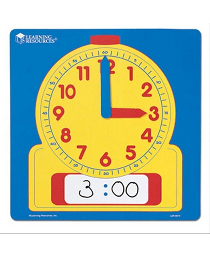 Learning Resources Write and Wipe Demonstration Clock - Macy's