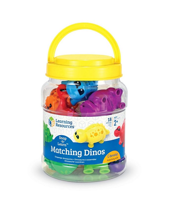 Learning Resources Snap-N-Learn Matching Dinos 18 Pieces - Macy's