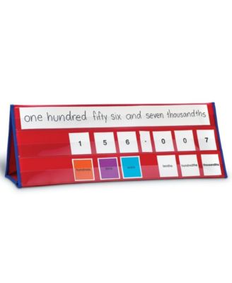Learning Resources Place Value Tabletop Pocket Chart - Macy's