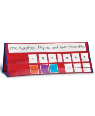 Learning Resources Place Value Tabletop Pocket Chart - Macy's