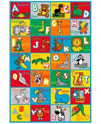 Fun ABC Animals Children Area Rug - Macy's