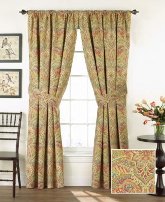 Waverly Swept Away Floral Drapery Pair - Macy's