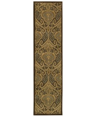 CLOSEOUT! Oriental Weavers Casablanca 4464A Green/Ivory 1'10" x 7'6 ...