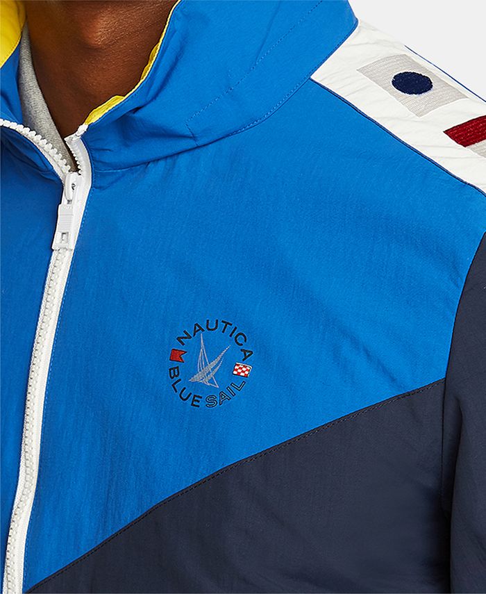 Nautica Nautica Men's Blue Sail Signal Flag Full Zip Jacket, Created ...
