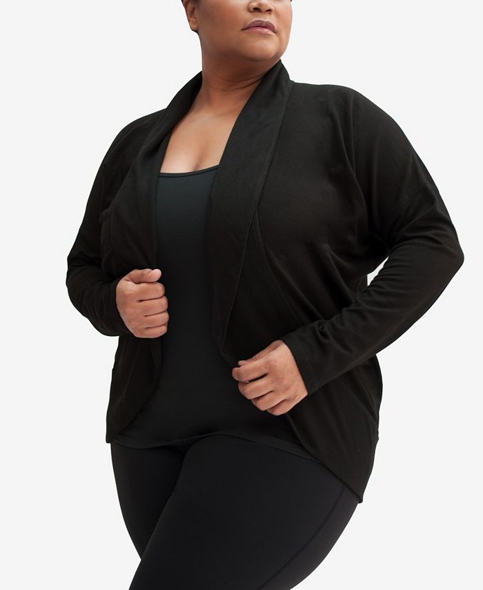 Yogatech Harmony Criss Cross Plus Yoga Cardigan - Macy's
