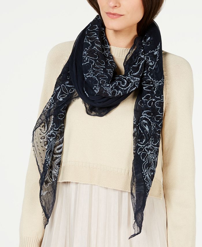 Weekend Max Mara Ustica Cotton Printed Scarf - Macy's