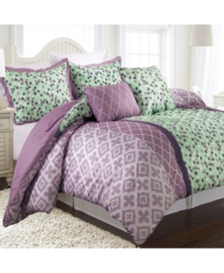 Abigail Reversible 5-Piece Full/Queen Comforter Set - Macy's