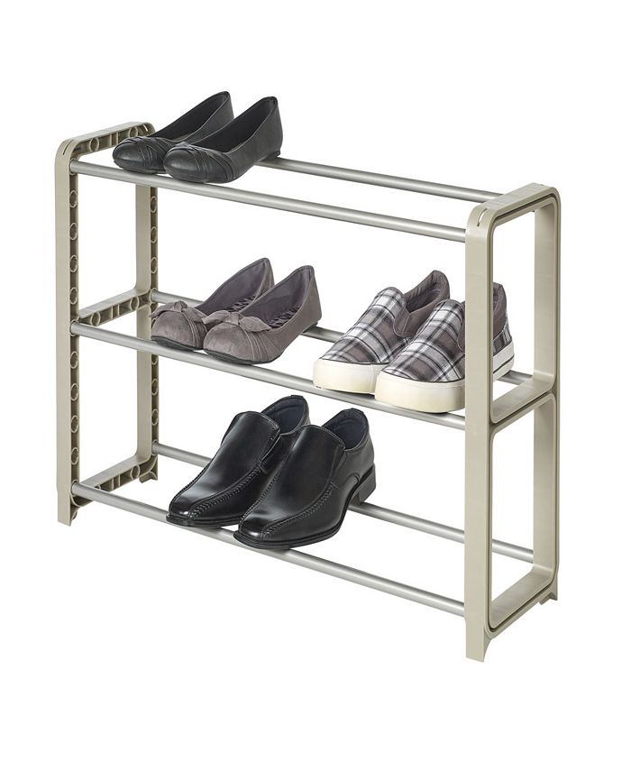 Neatfreak Neatshoe Stackable 3-Tier Adjustable Shoe Rack - Macy's