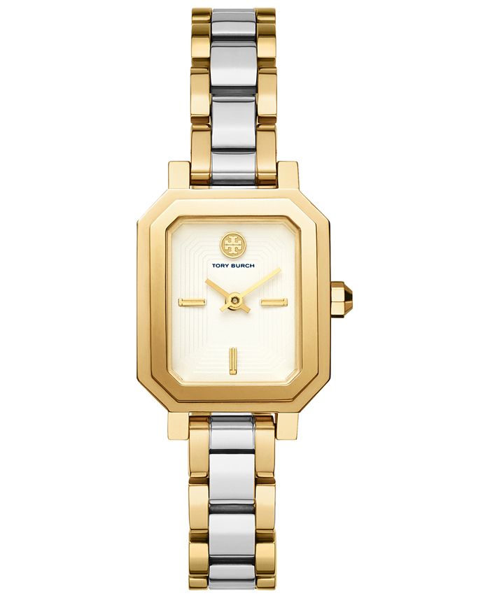 Tory Burch Women's Robinson Two-Tone Stainless Steel Double Wrap ...