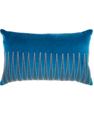 Inspire Me! Home Decor Beaded Triangle Royal Throw Pillow - Macy's