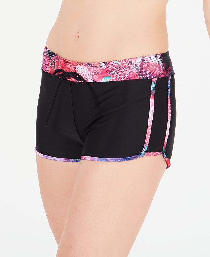 GO by Gossip Digital Floral Swim Shorts - Macy's