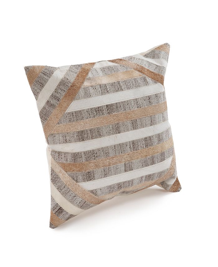 LR Home Textured Natural Throw Pillow - Macy's