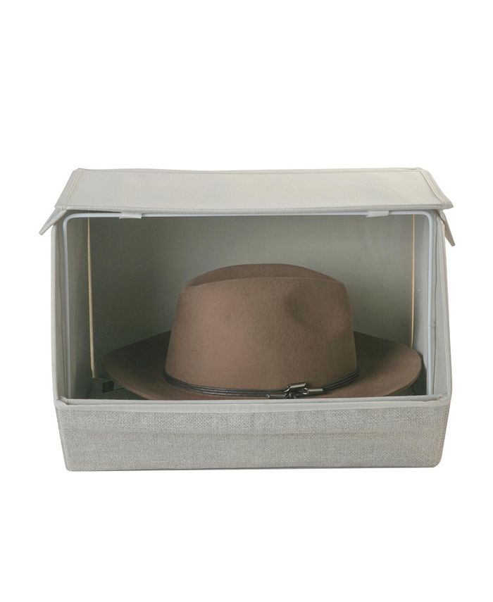 Simplify Small Collapsible Storage Chest in Faux Jute - Macy's