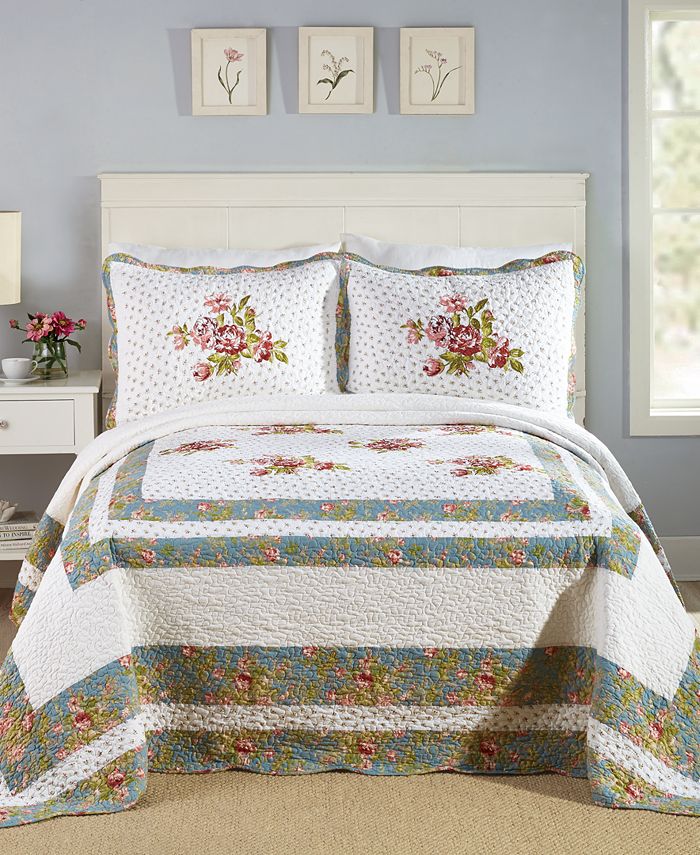 PEKING HANDICRAFT INC Loretta Twin Bedspread - Macy's